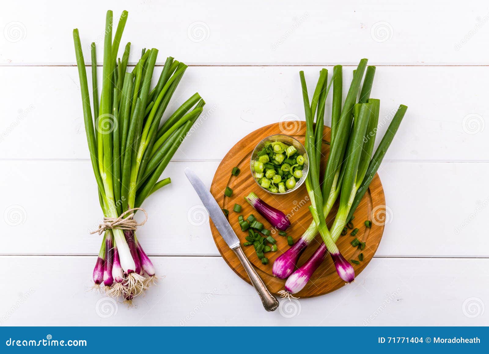 Fresh Red Spring Onions Scallions Stock Photo - Image of garlic ...