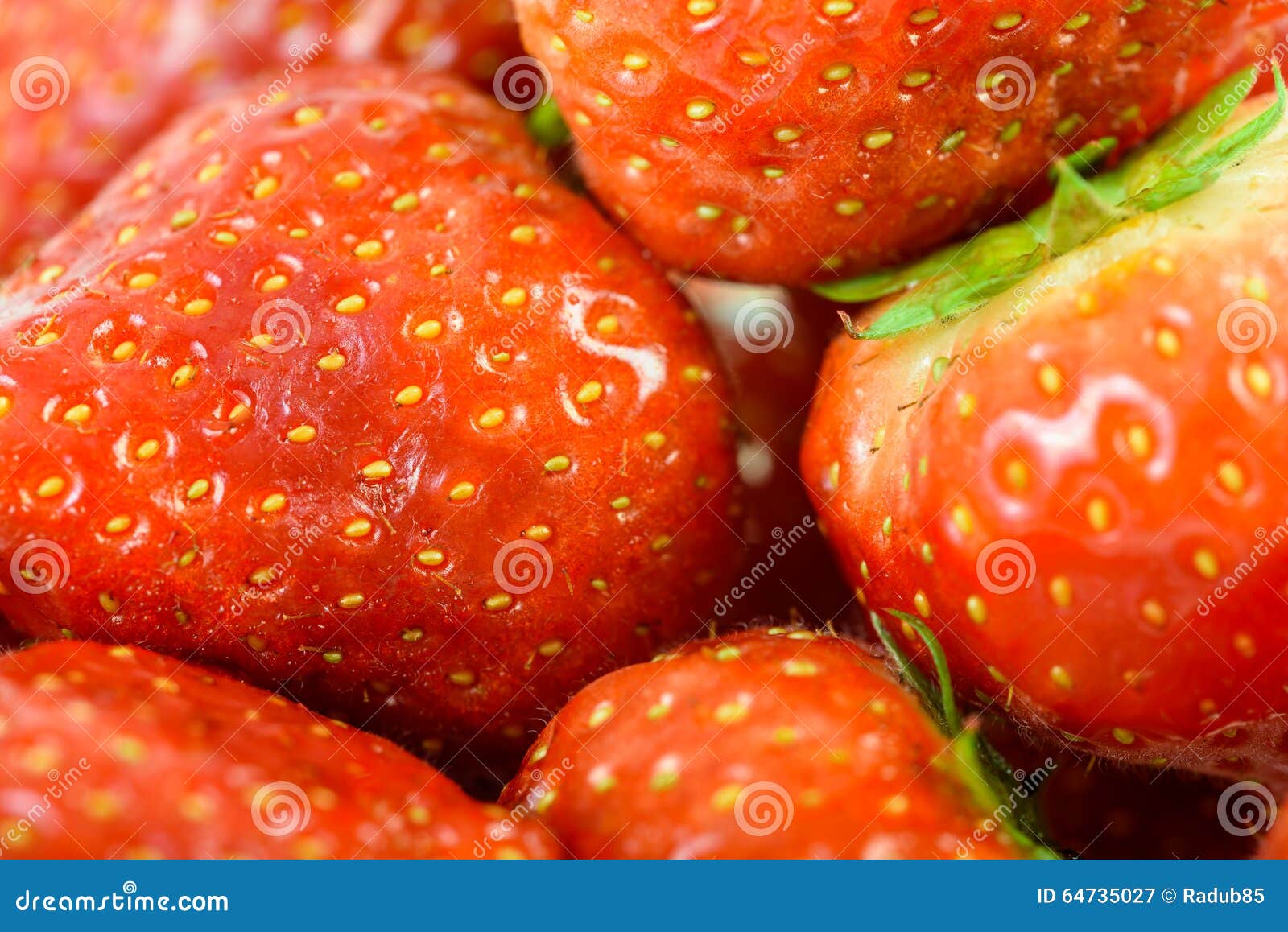 Fresh Red Strawberries in Fruit Market Stock Image - Image of food ...