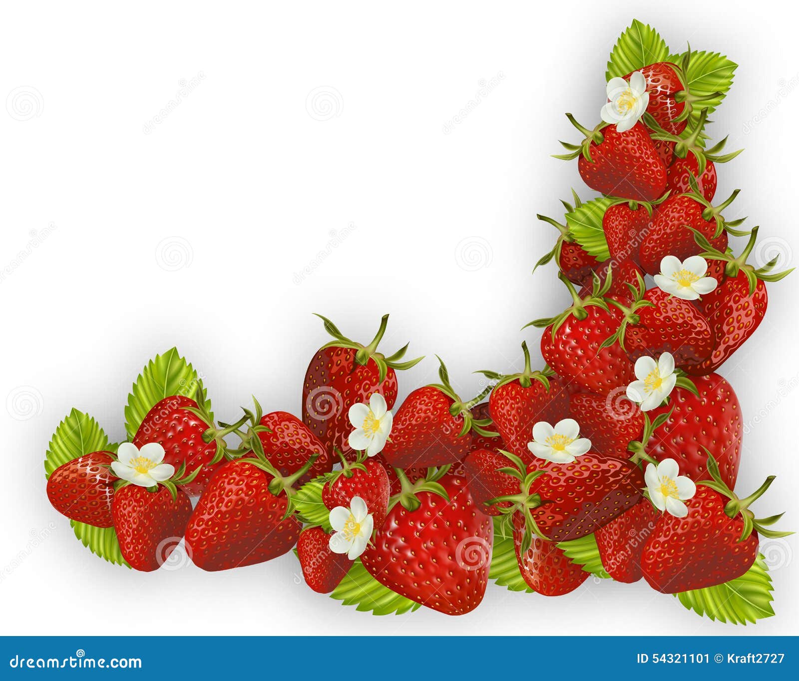 Fresh red strawberry frame stock illustration. Illustration of drink ...