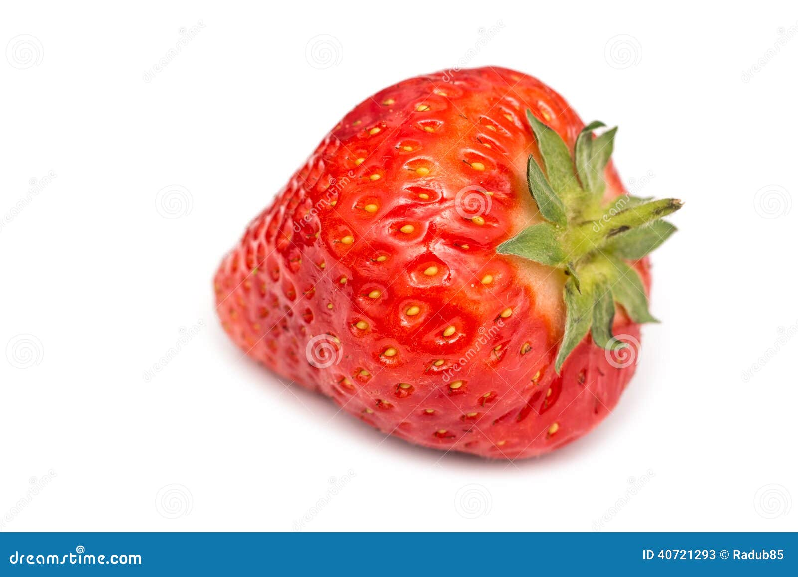 Fresh Red Strawberry Isolated Stock Image - Image of single, ripe: 40721293