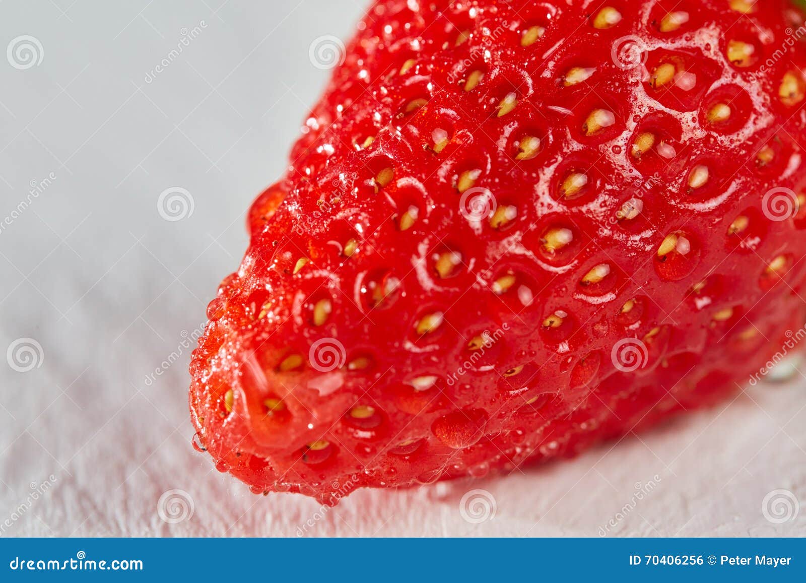 Fresh Red Strawberry with Water Drops Stock Photo - Image of berry ...