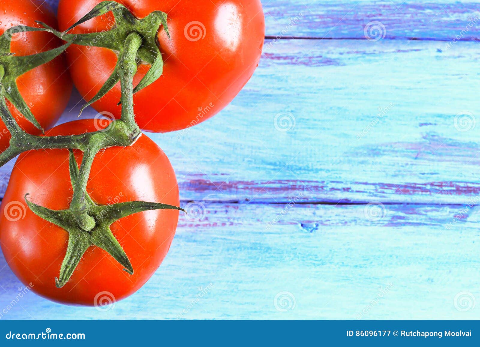 Fresh Red Tomato on Wooden Table Stock Image - Image of ingredient ...
