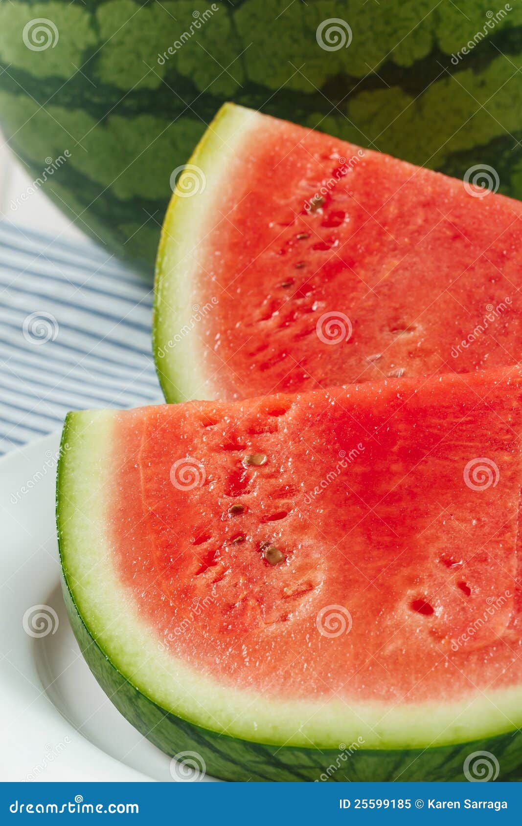 Fresh Red Watermelon Slices Stock Image - Image of seed, close: 25599185