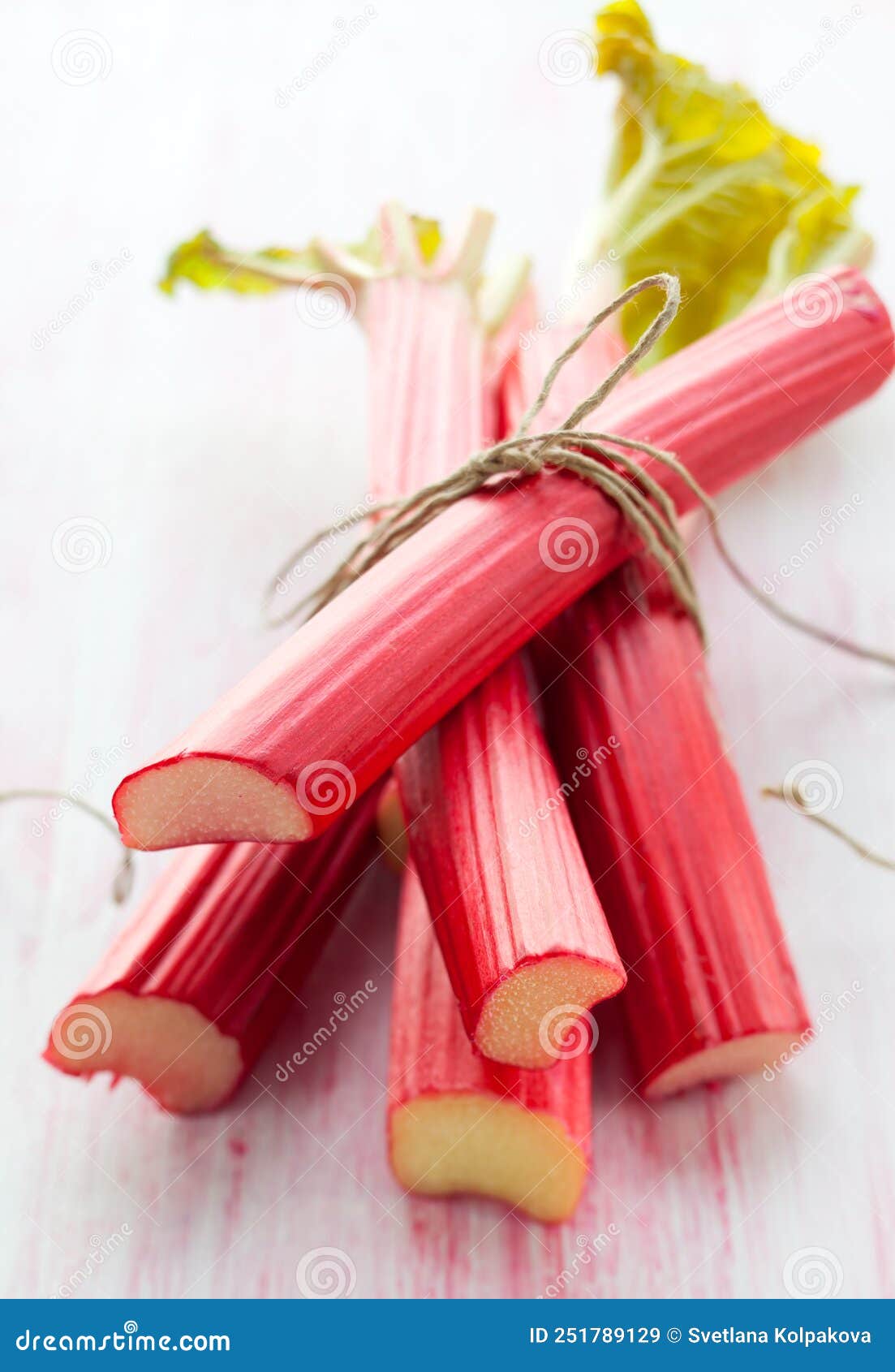 Fresh rhubarb stock image. Image of product, summer - 251789129