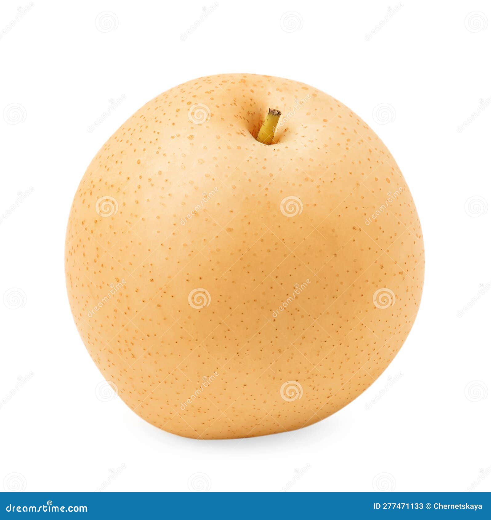 Fresh Ripe Apple Pear Isolated on White Stock Image - Image of shingo ...