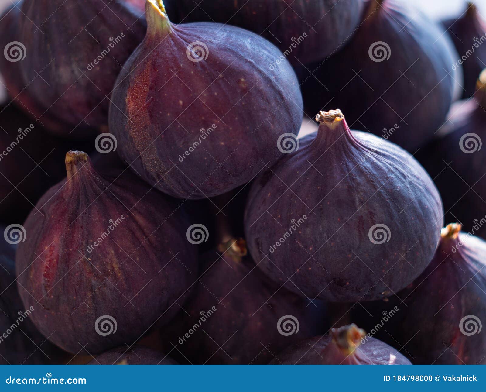 Fresh Ripe Figs As Background, Top View. Tropical Fruit Stock Photo ...