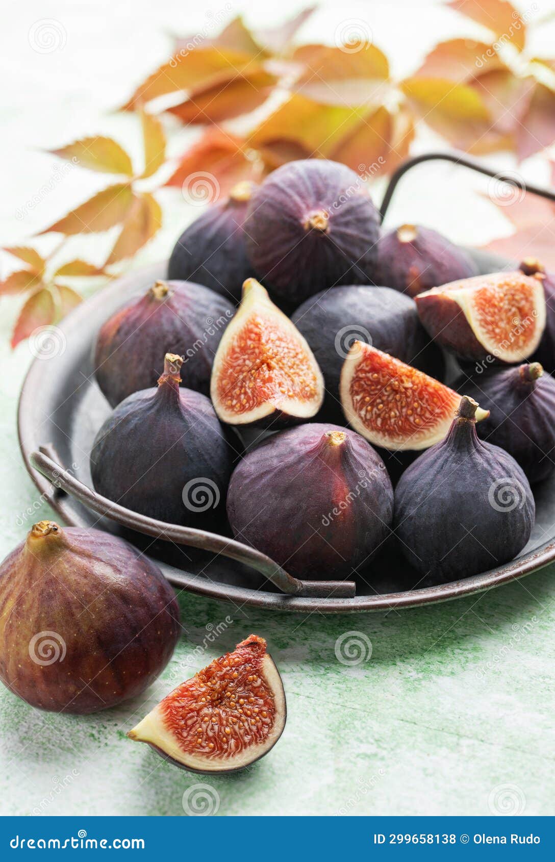 Fresh ripe figs stock photo. Image of fruit, autumn - 299658138