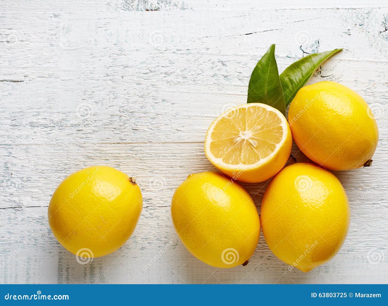 Fresh Ripe Lemons on Wooden Table Stock Image - Image of kitchen, board ...