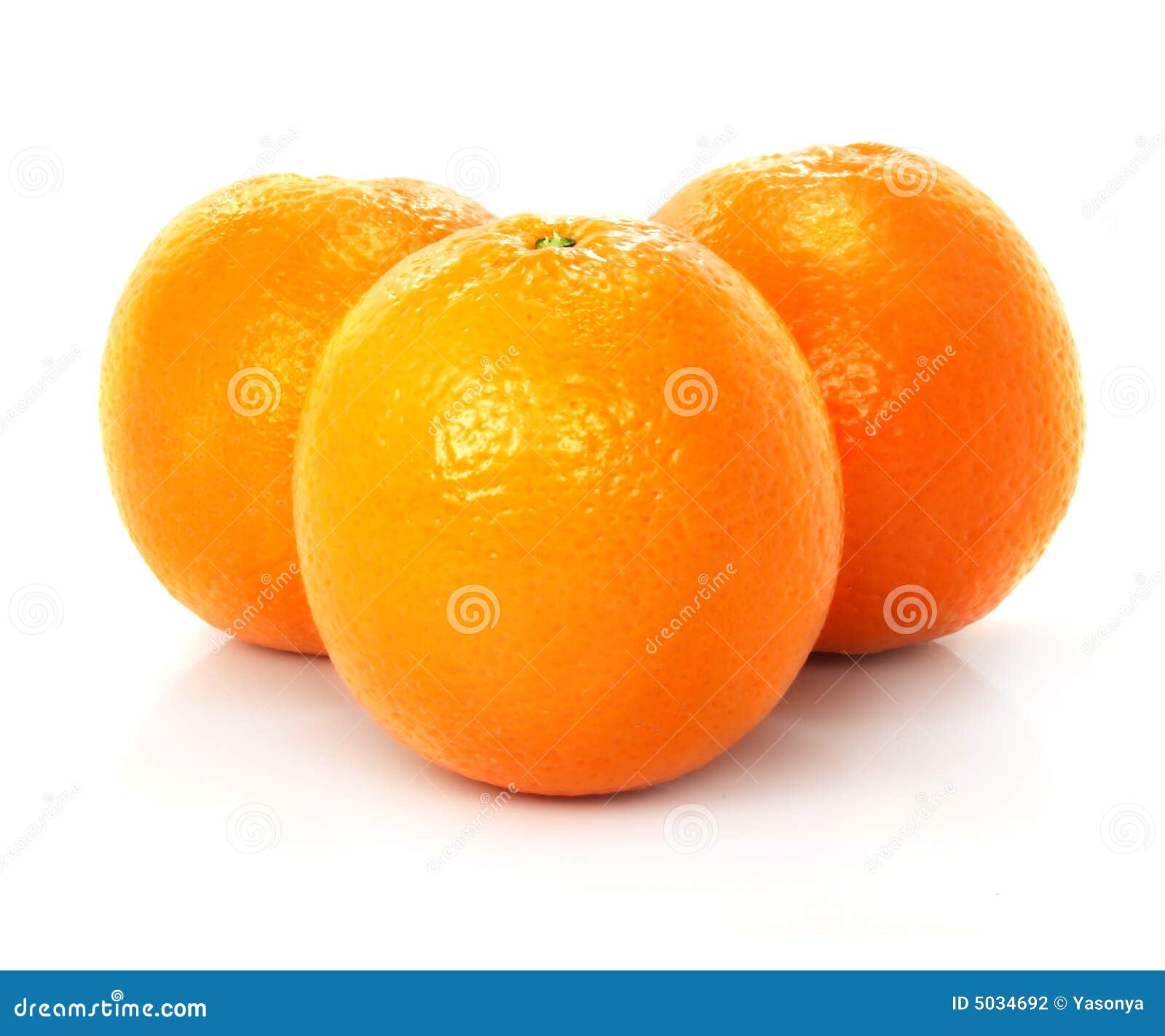 Fresh Ripe Orange Fruits Isolated on the White Stock Photo - Image of ...