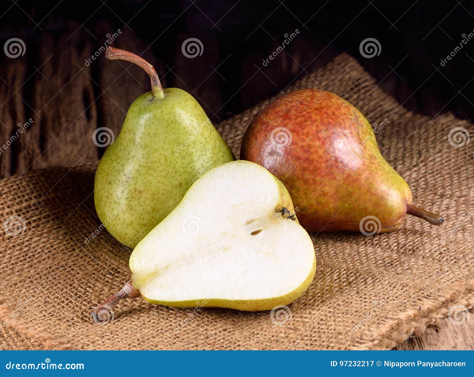 Fresh ripe pears stock image. Image of design, natural - 97232217