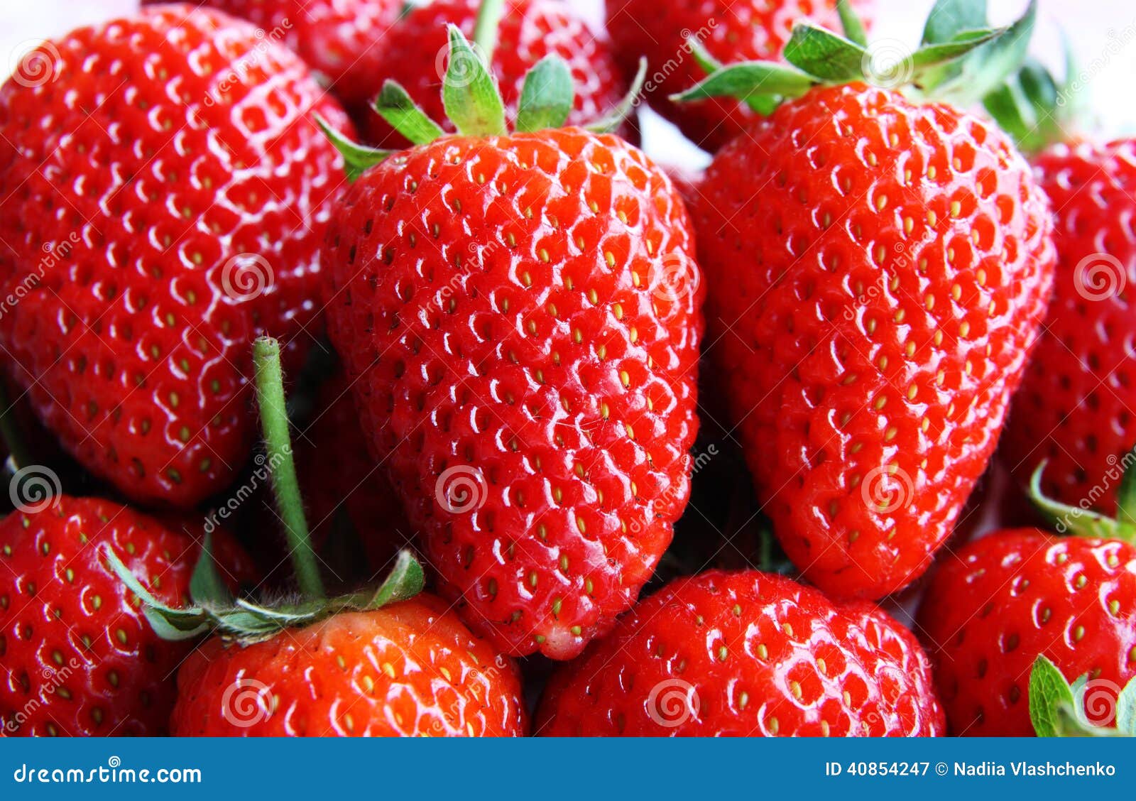 Fresh Ripe Perfect Strawberry Stock Image - Image of large, brightly ...