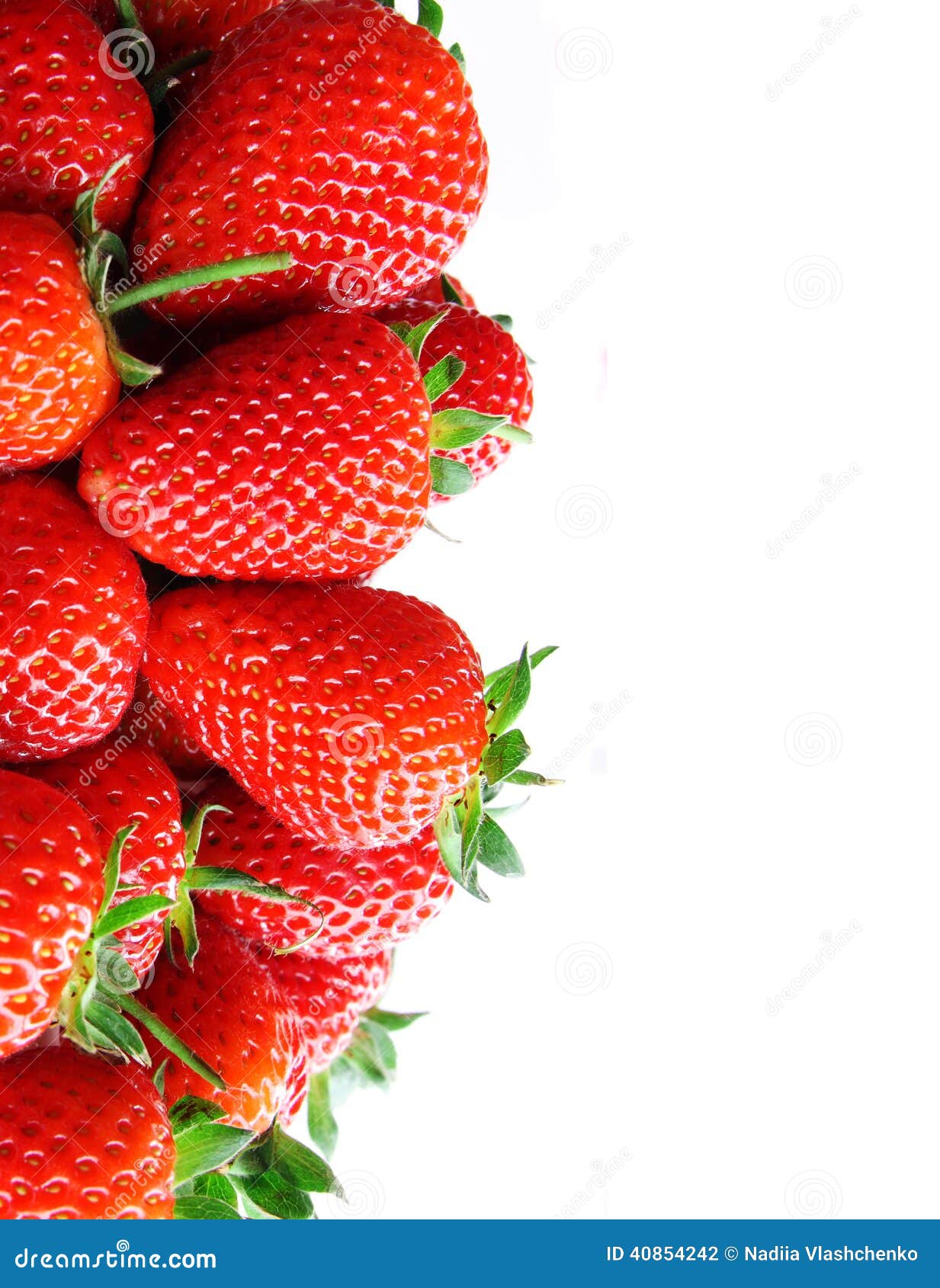Fresh Ripe Perfect Strawberry Stock Photo - Image of frame, horizontal ...