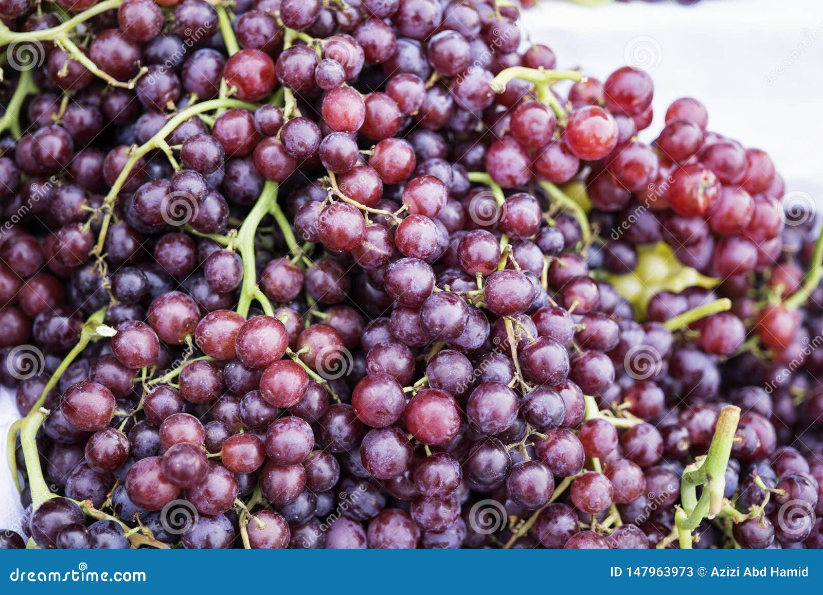 Fresh ripe juicy Red Grape stock image. Image of bunch - 147963973