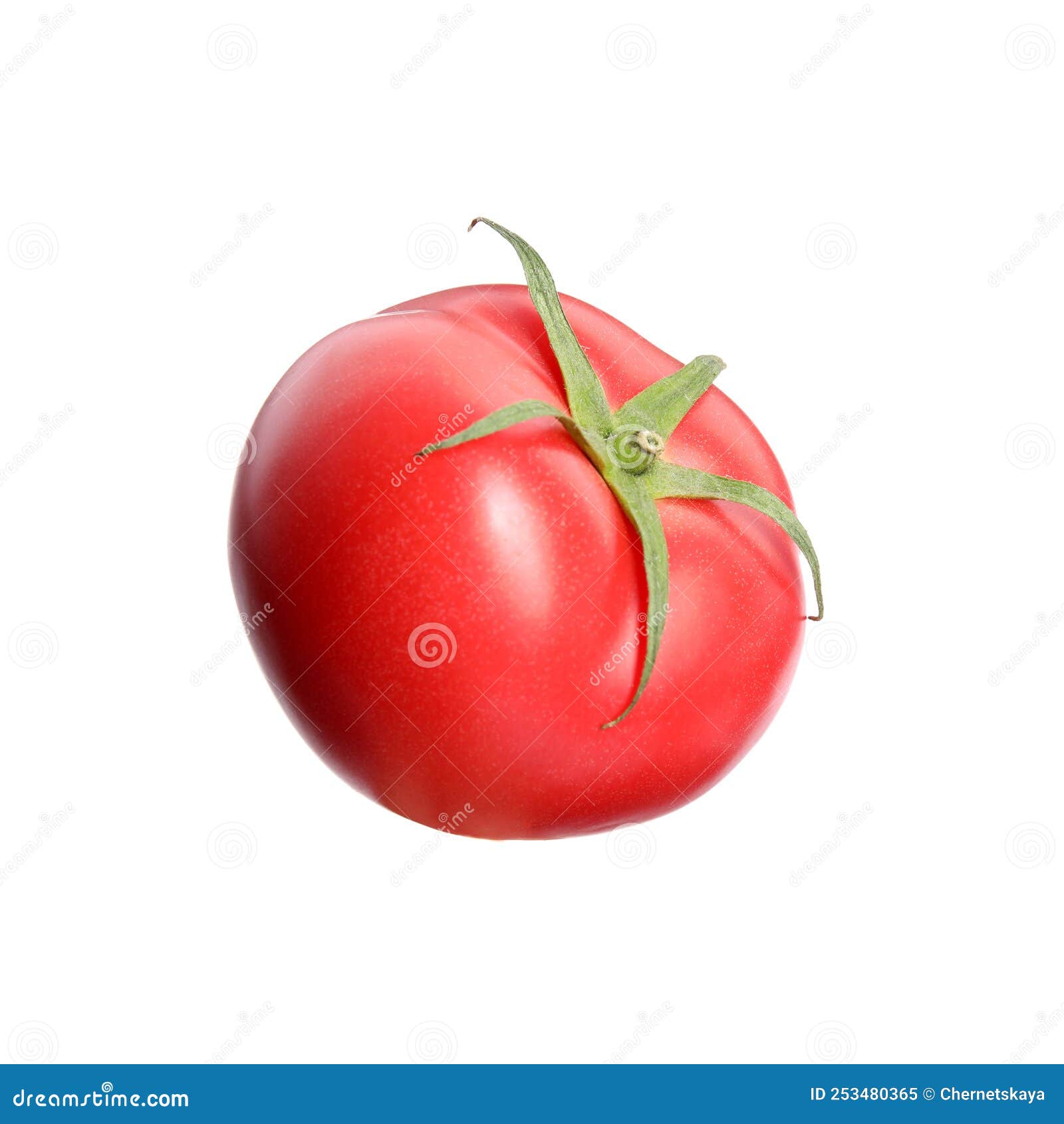 Fresh Ripe Red Tomato on White Background Stock Image - Image of tasty ...