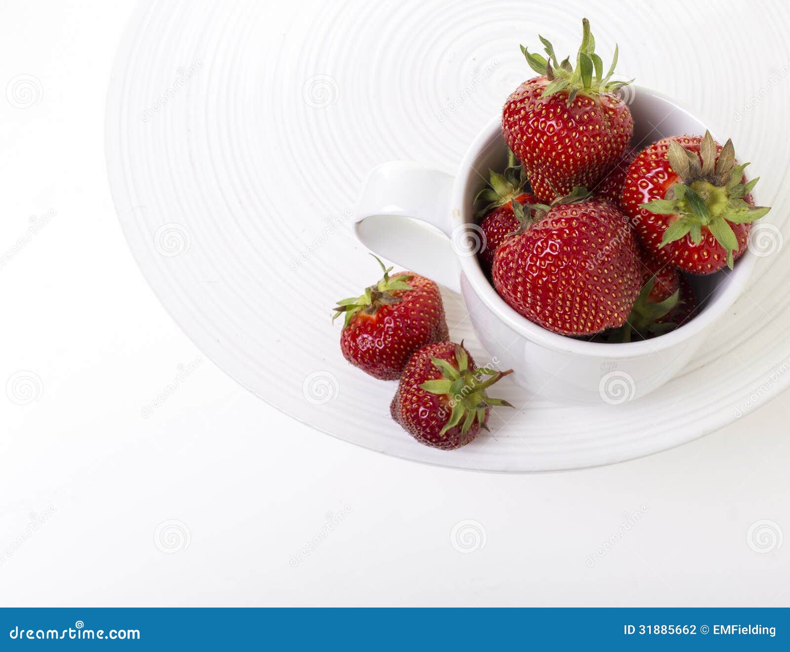 Fresh Ripe Strawberries in a Cup Stock Photo - Image of picked ...