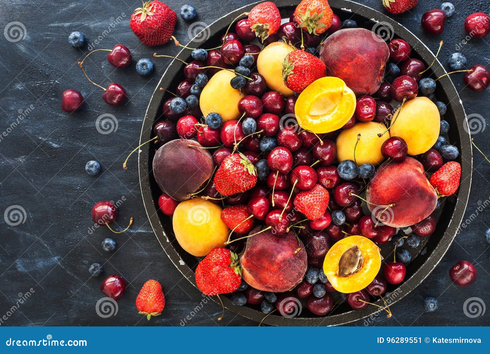 Fresh Ripe Summer Berries And Fruits Stock Image Image Of Fresh Meal