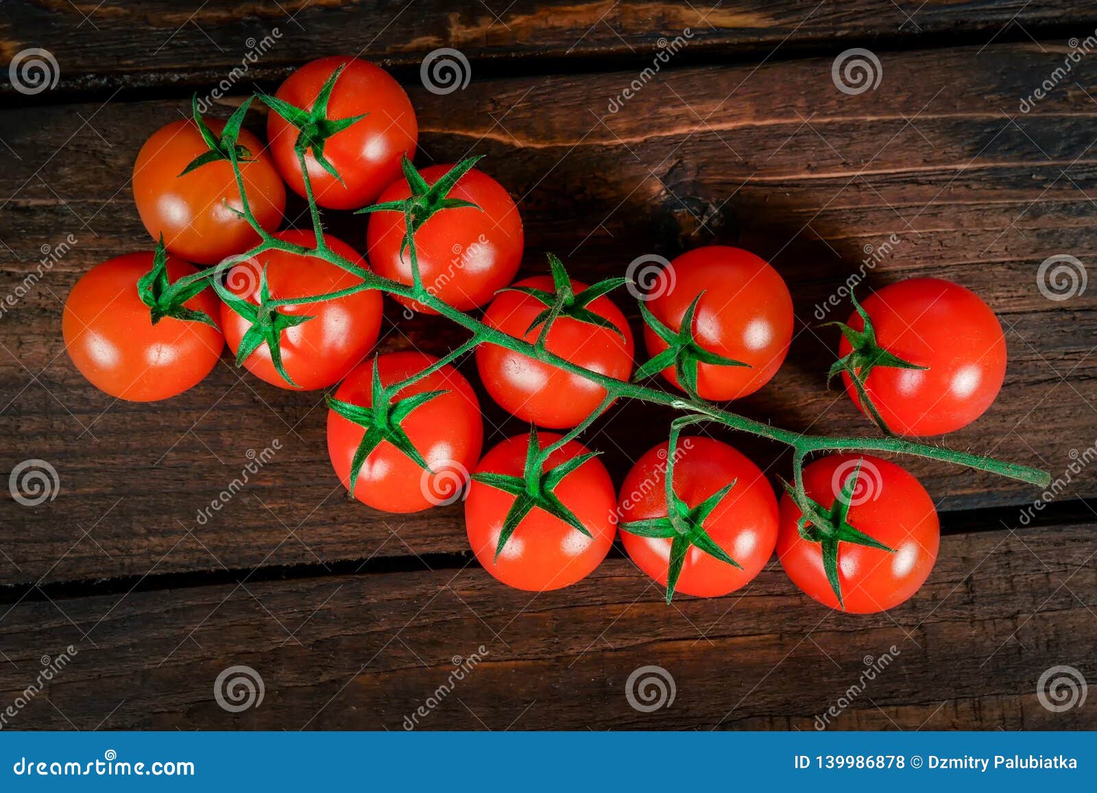 Fresh Ripe Tomatoes . on a Wooden Table Stock Photo - Image of dieting ...
