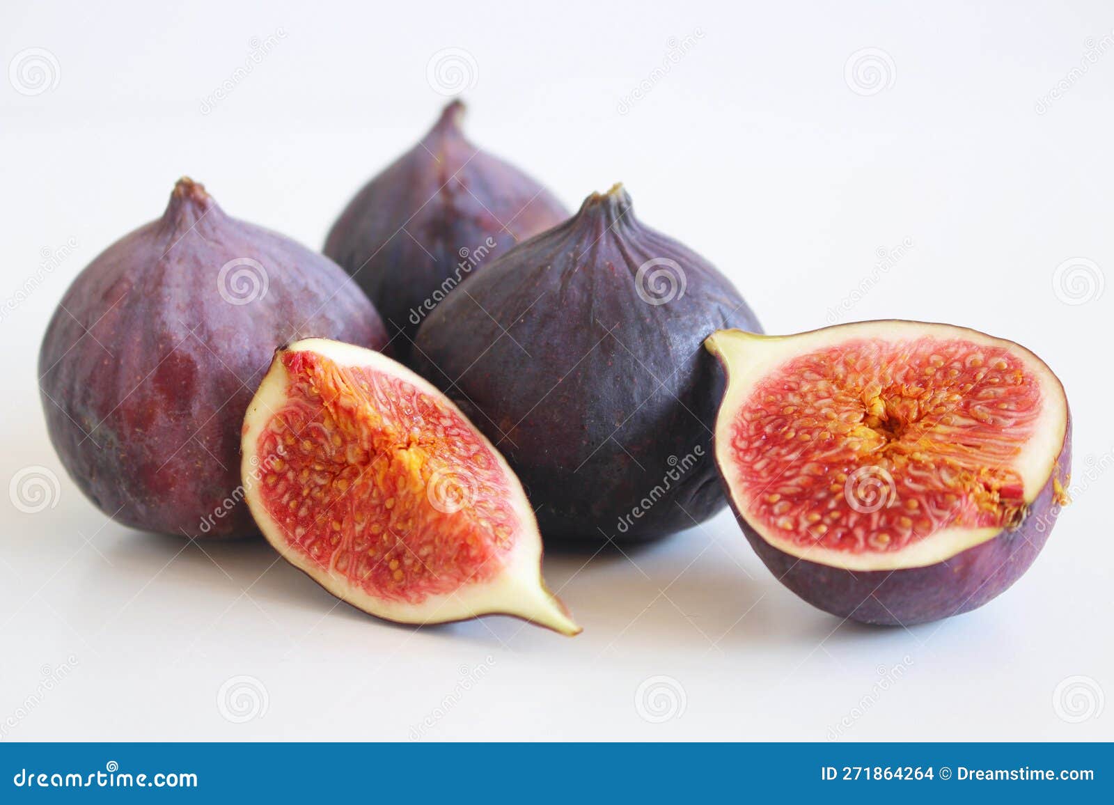 Fresh Ripened Purple Figs. Creative Composition, the Decorative Banner ...