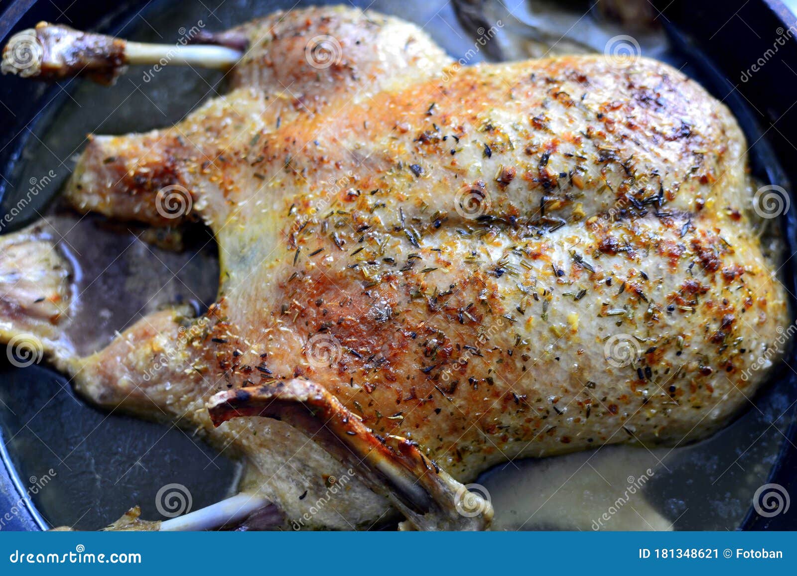 Fresh roast duck stock image. Image of roast, meat, fresh - 181348621