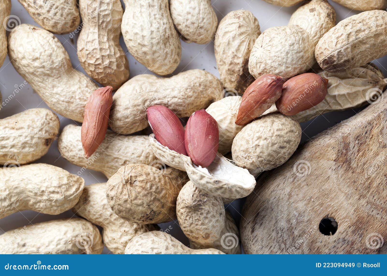 Fresh Roasted Peanuts, Delicious Peanuts on the Table Stock Image ...