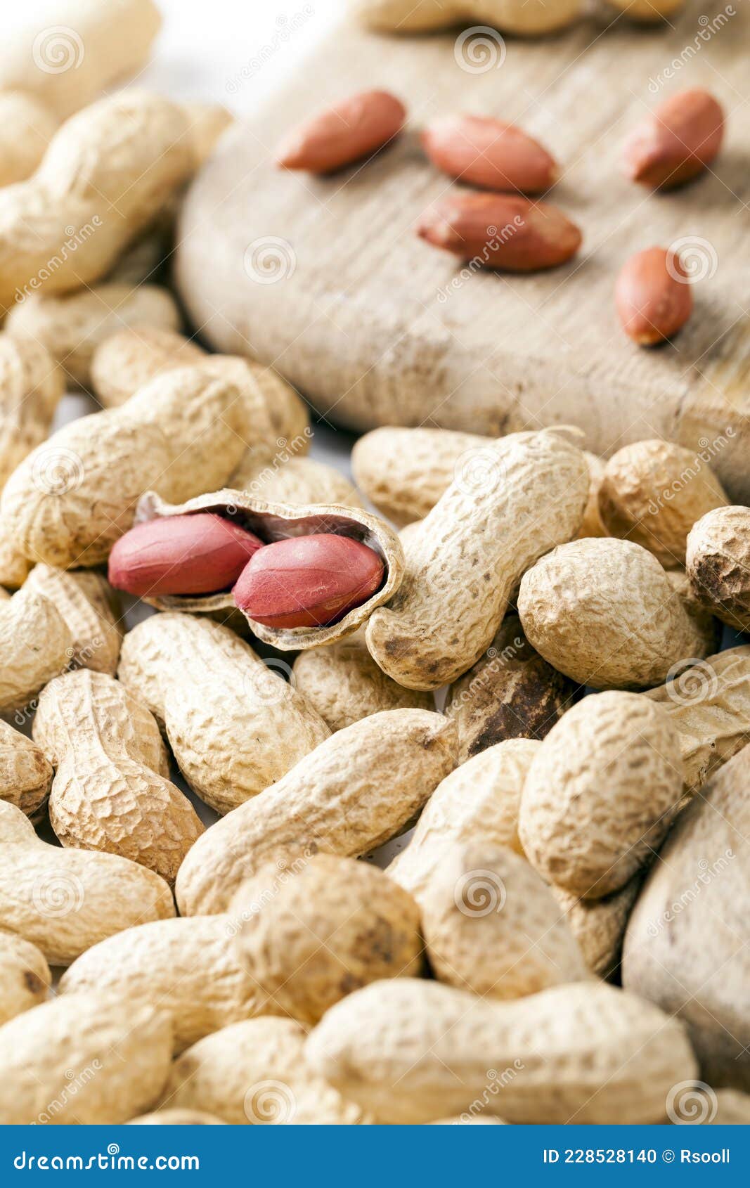 Fresh roasted peanuts stock photo. Image of brown, processing - 228528140