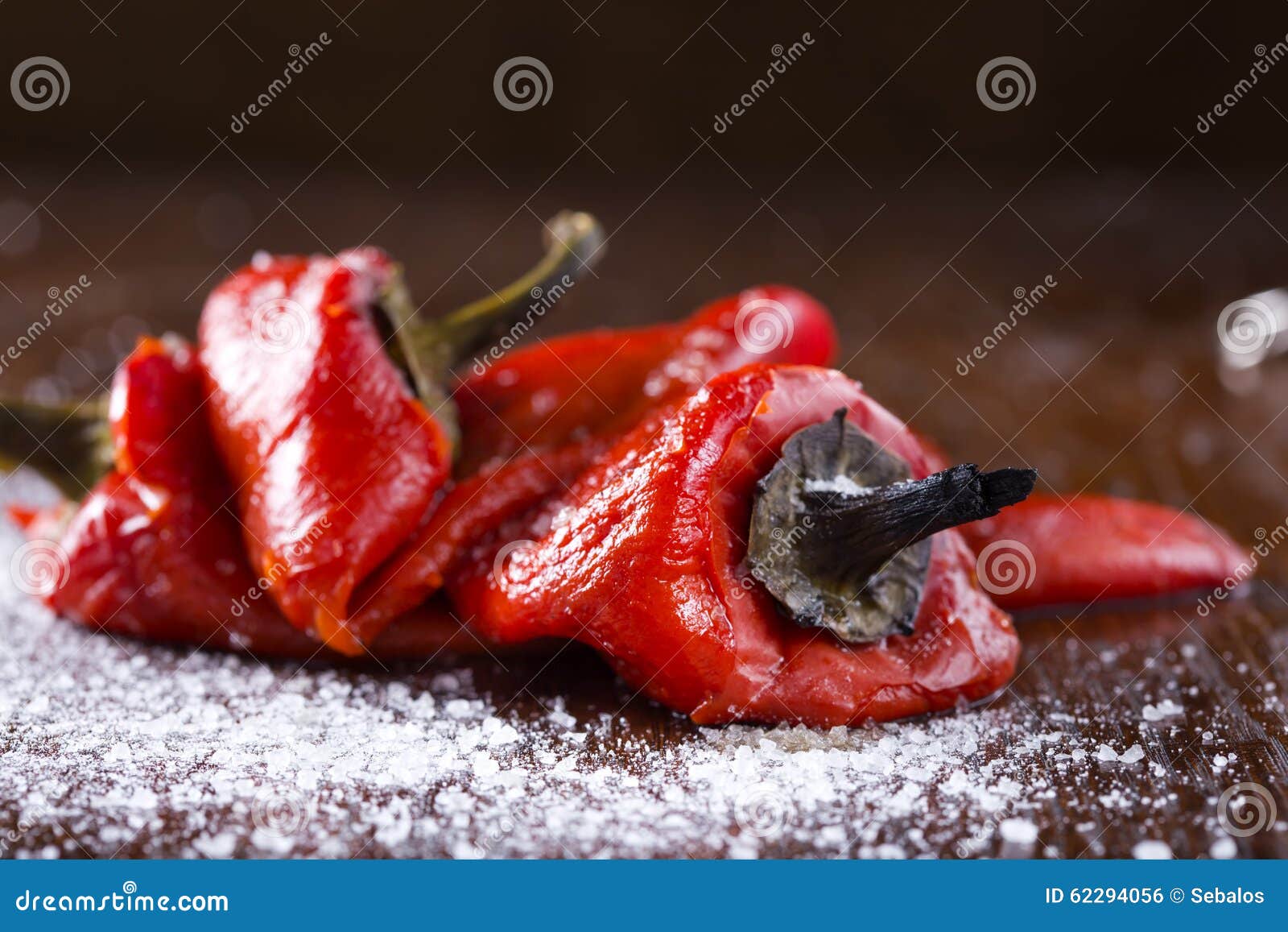 Fresh roasted red pepper stock photo. Image of food, close - 62294056