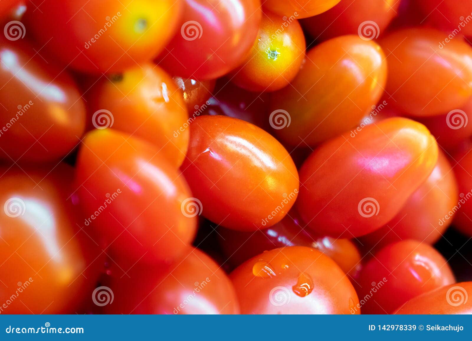 Fresh Roma Tomatoes Ready for Consumption in a Salad Bar Stock Image ...