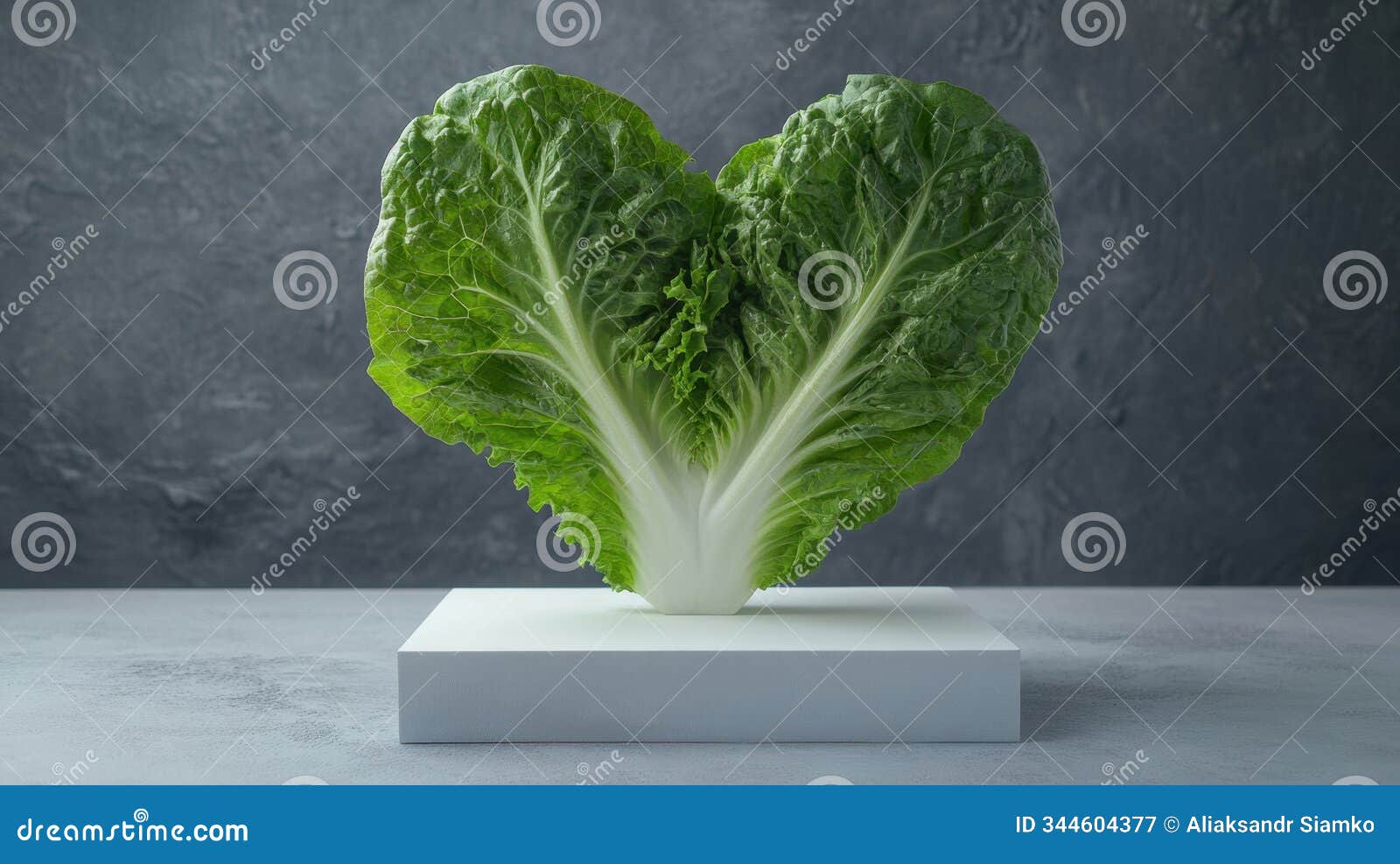 Fresh Romaine Lettuce Heads In Vegetable Garden Stock Photography ...