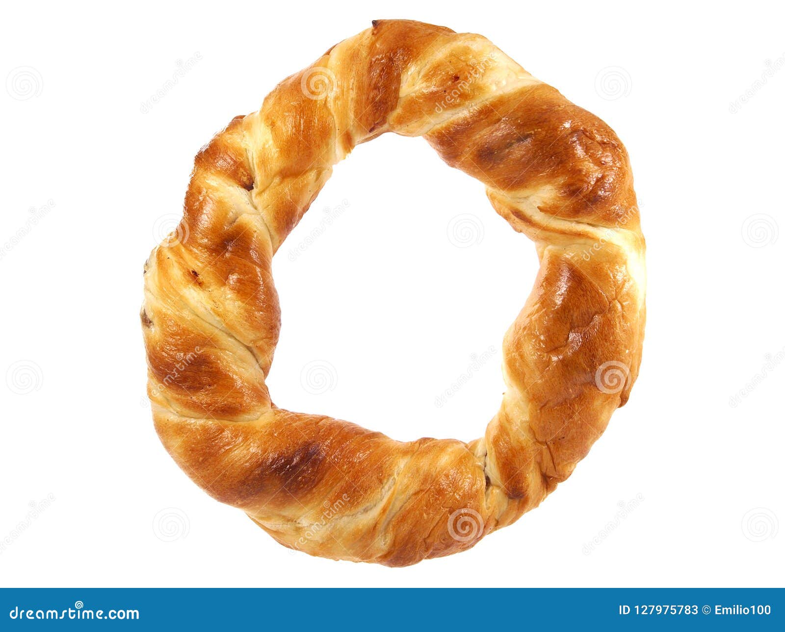 Fresh round pretzel stock image. Image of background - 127975783