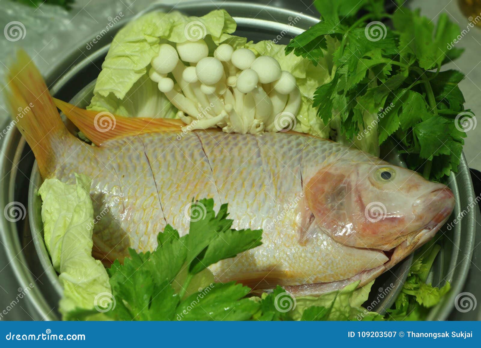 Fresh Ruby Fish with Red Color. Stock Image - Image of fresh, color ...