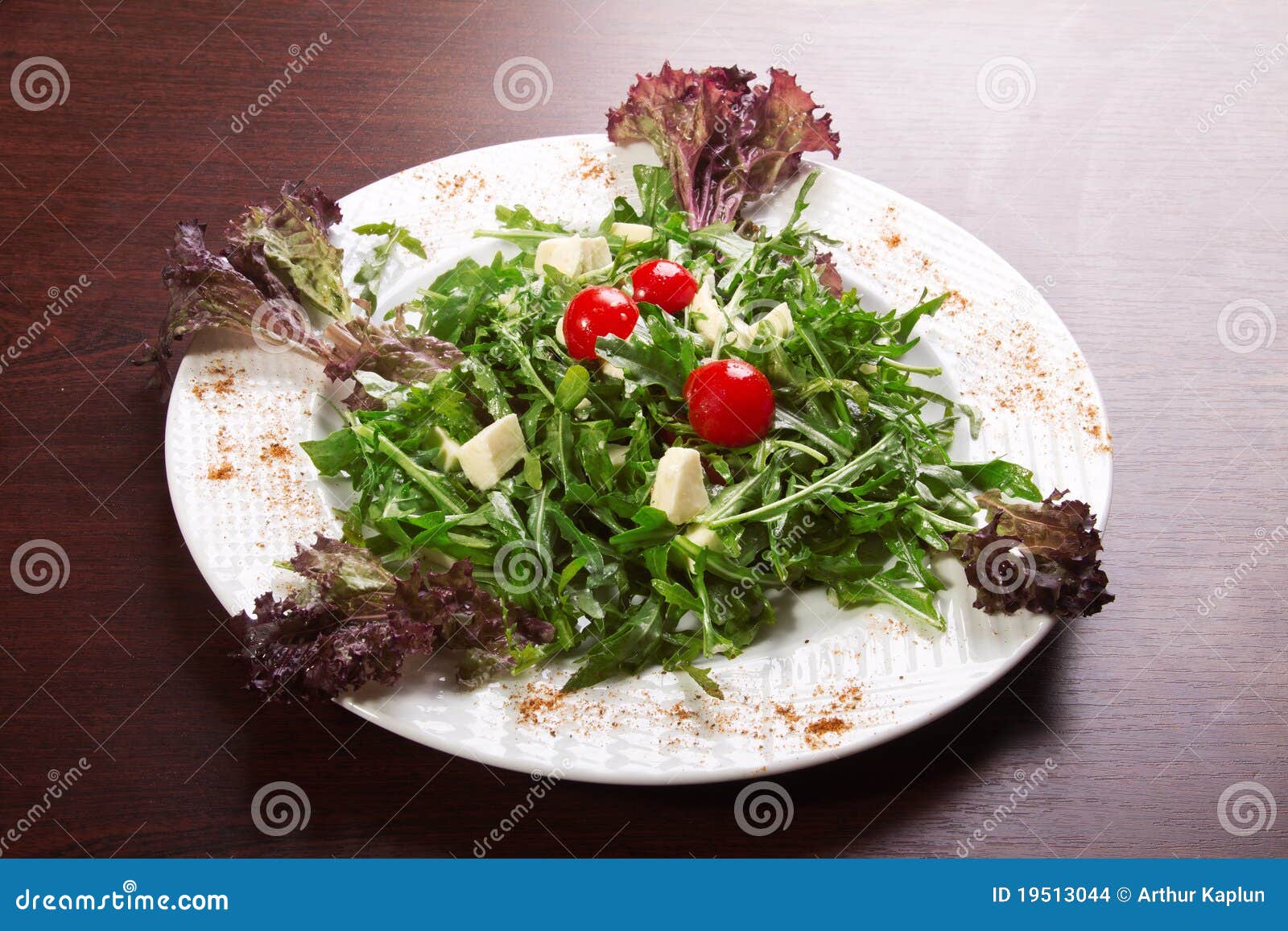 Fresh rucola salad stock photo. Image of brown, white - 19513044