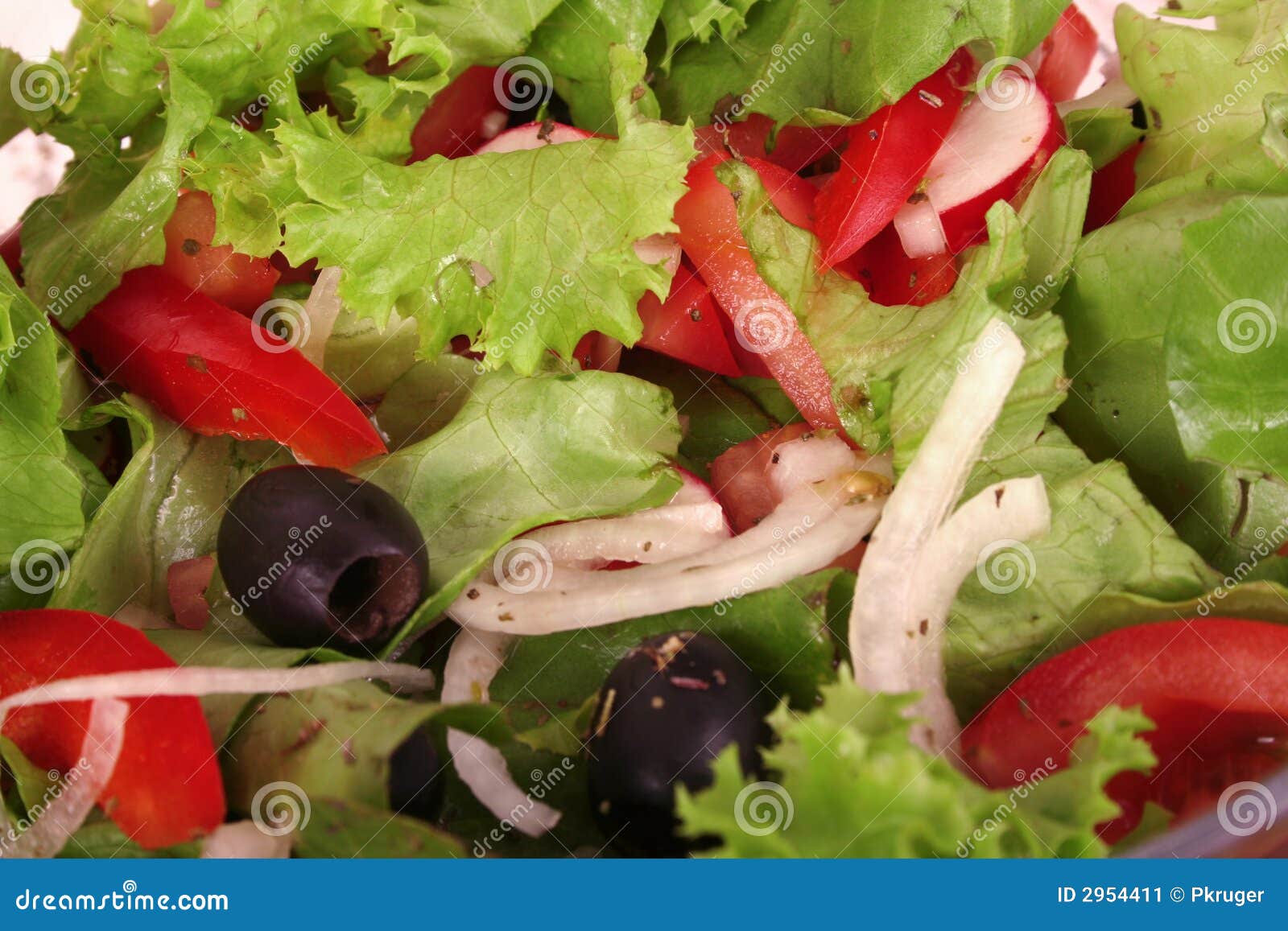 A fresh salad stock image. Image of salad, delicate, green - 2954411