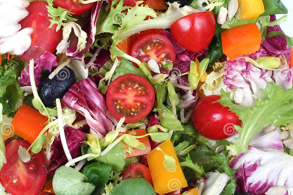 Fresh salad mix #2 stock photo. Image of fresh, element - 5219348