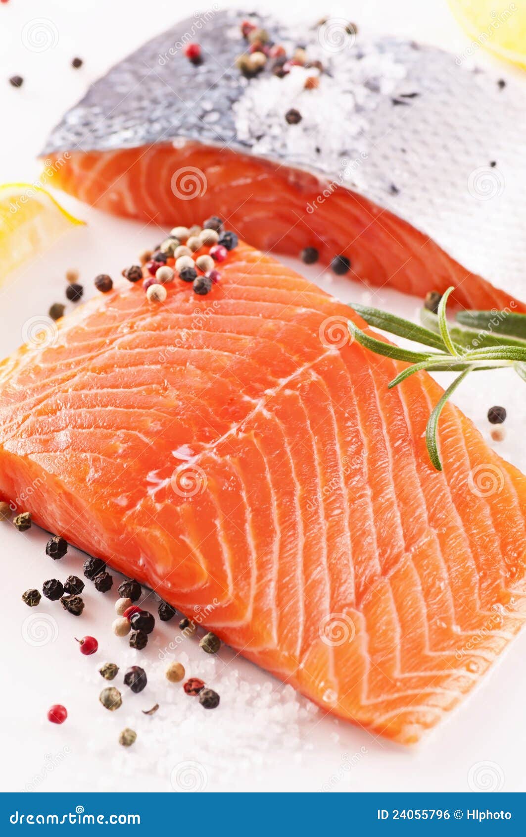 Fresh salmon stock photo. Image of orange, product, market - 24055796