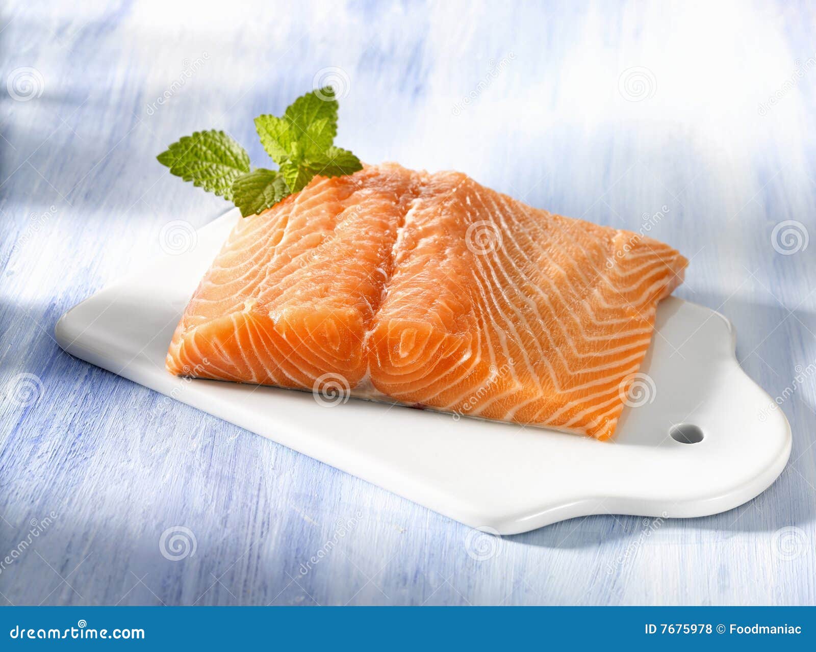 Fresh salmon stock photo. Image of ingredient, fillet - 7675978
