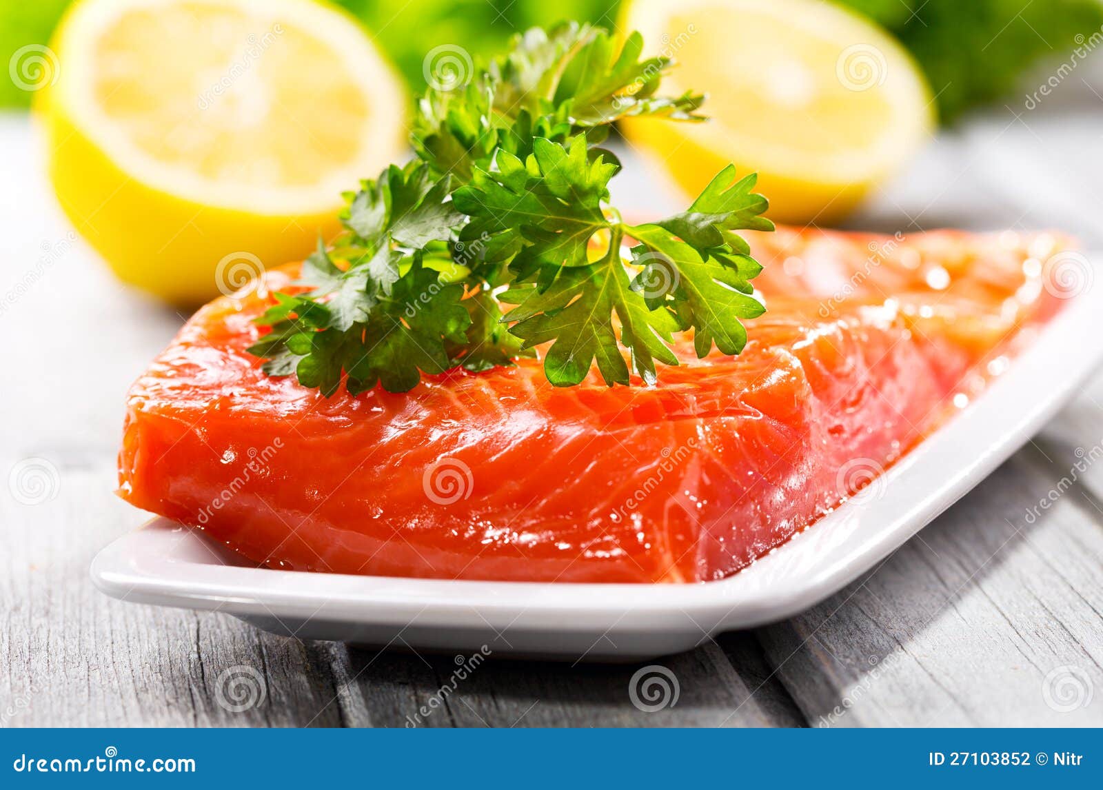Fresh salmon fillet stock photo. Image of delicious, food - 27103852