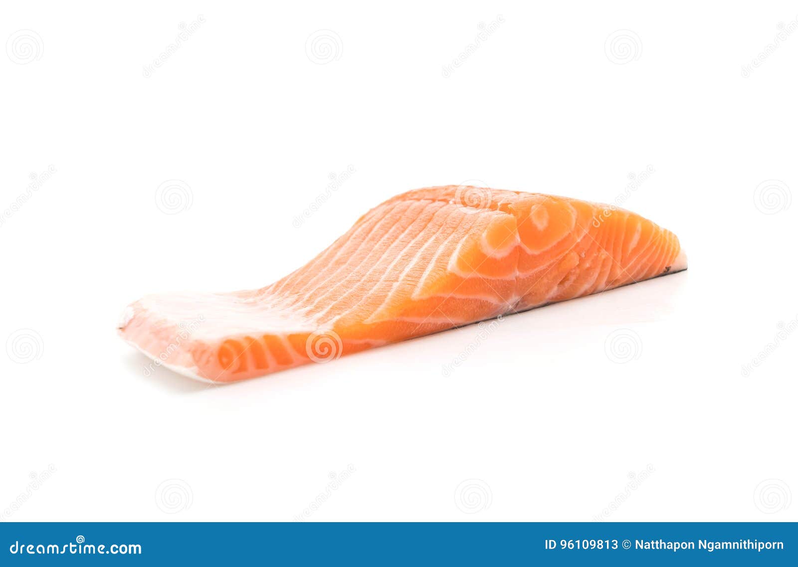 Fresh salmon on white stock image. Image of cooking, cuisine - 96109813