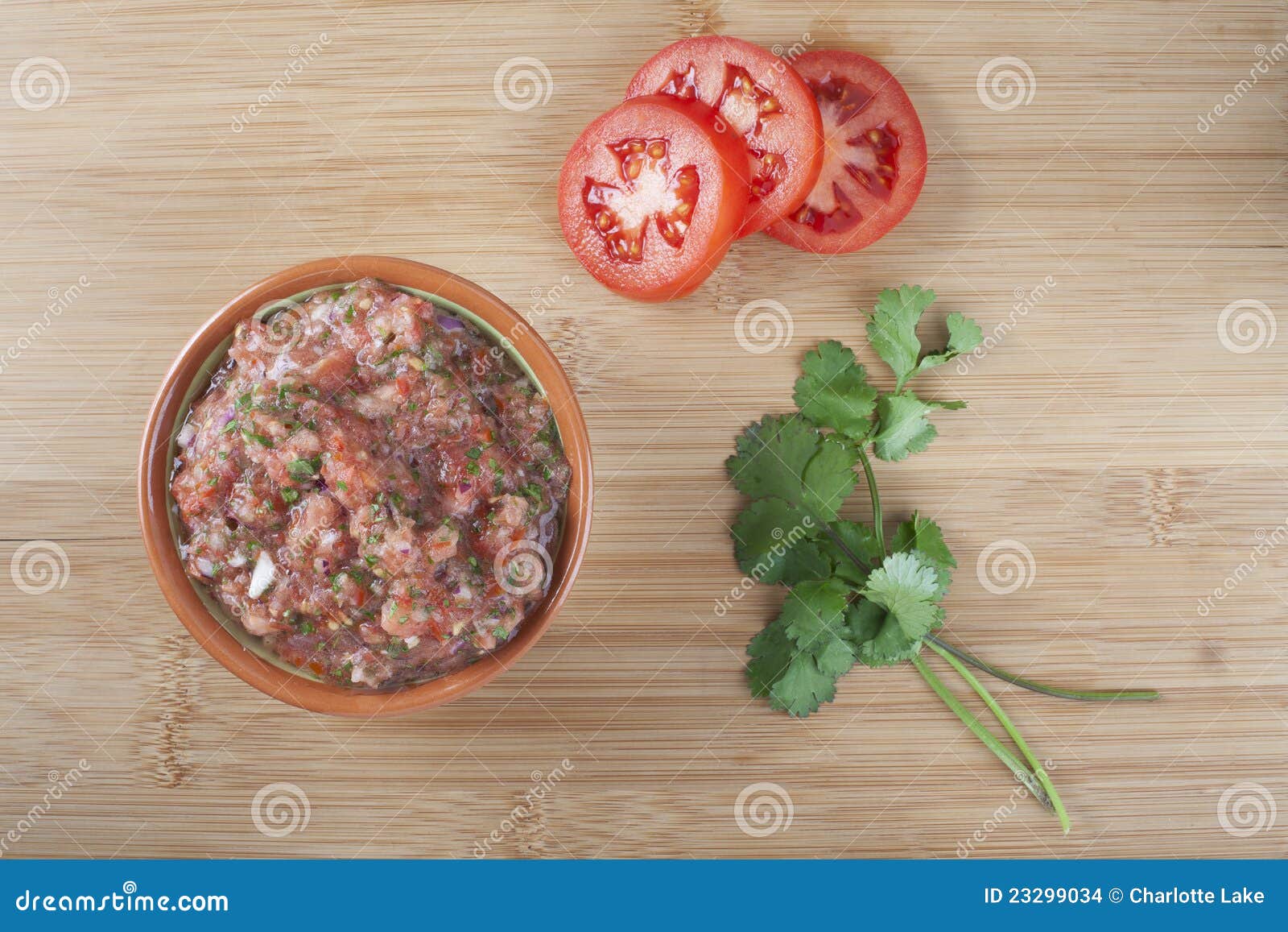 Fresh Salsa stock photo. Image of tasty, vegetables, cilantro - 23299034