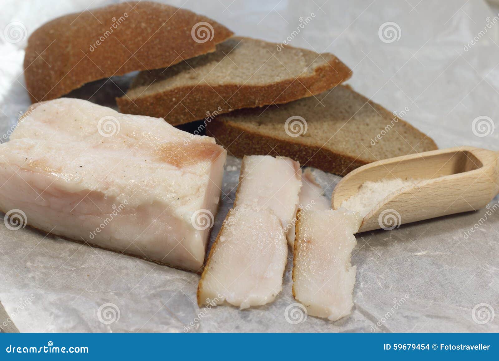 Fresh salted lard stock photo. Image of cholesterol, salted - 59679454