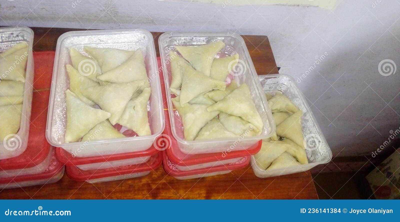 Fresh samosas pack stock photo. Image of supper, fish - 236141384