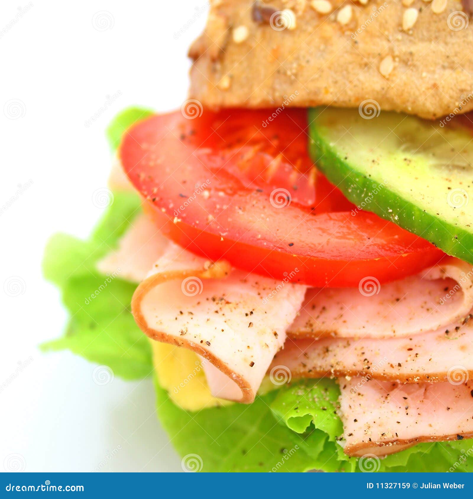 Fresh sandwich stock image. Image of roll, chicken, bread - 11327159