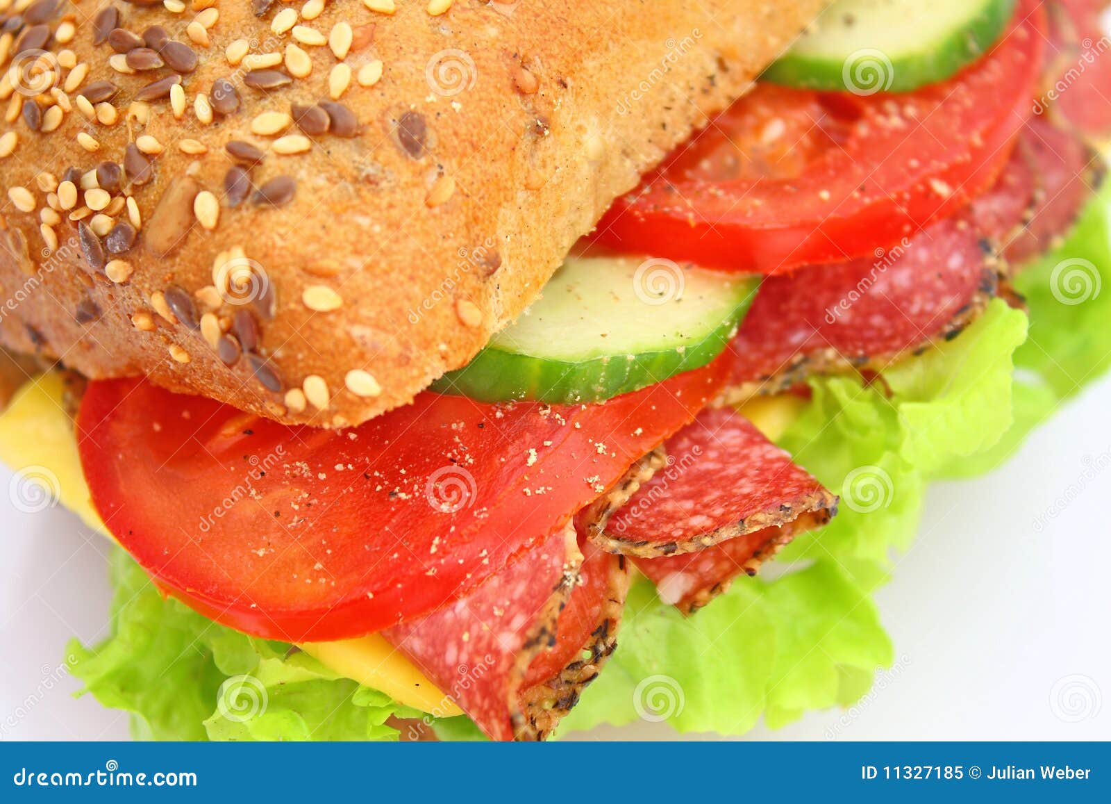 Fresh sandwich stock image. Image of close, roll, healthy - 11327185