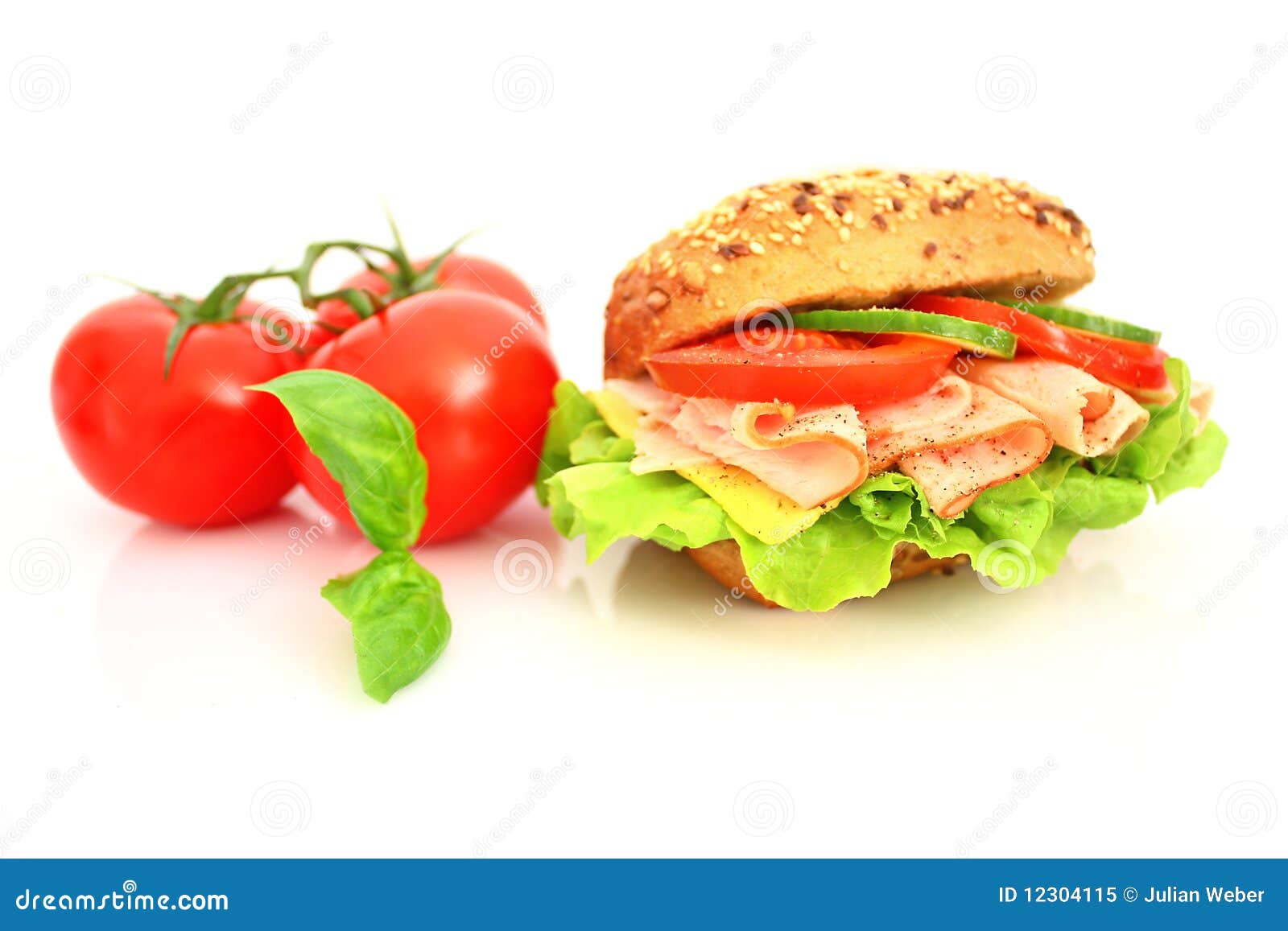 Fresh sandwich stock image. Image of isolated, lettuce - 12304115