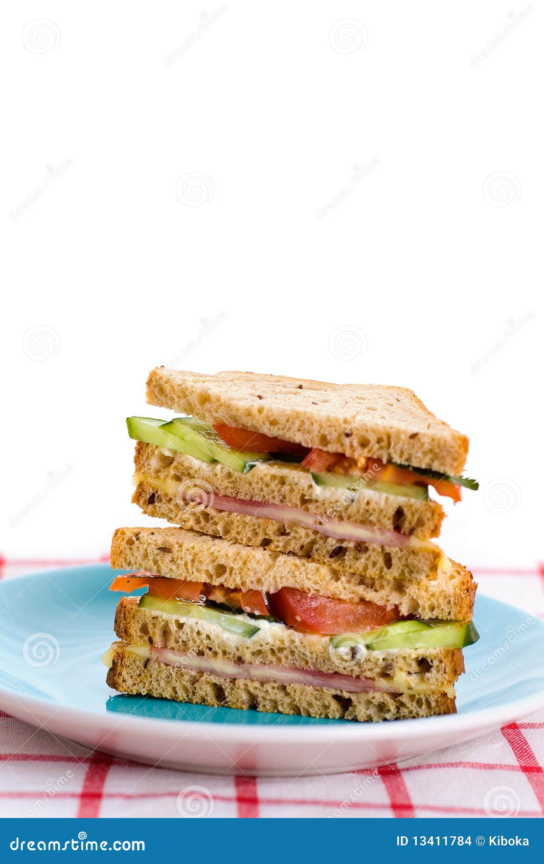 Fresh sandwich stock photo. Image of meal, vegetable - 13411784