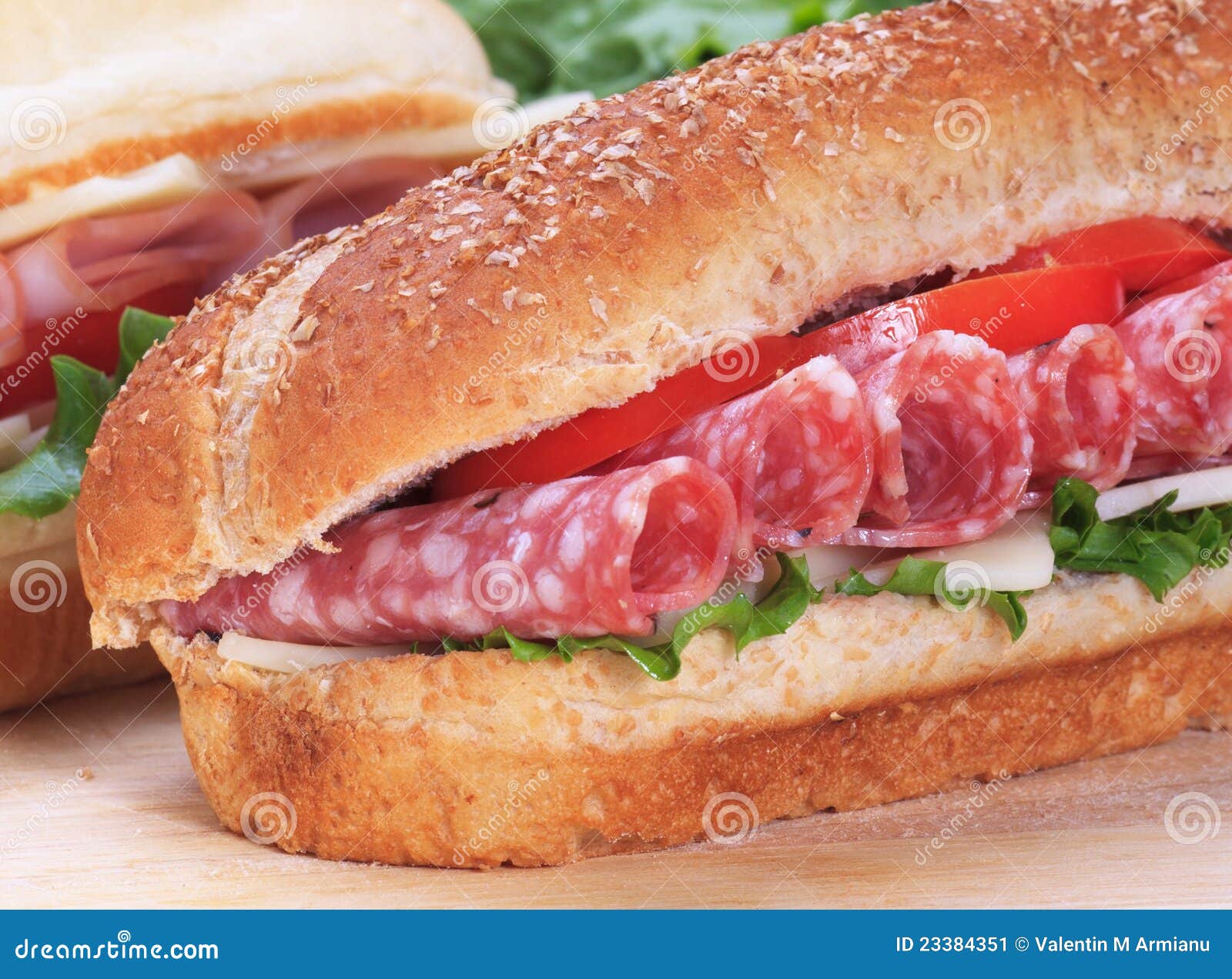 Fresh Sandwich stock image. Image of cheese, table, turkey - 23384351