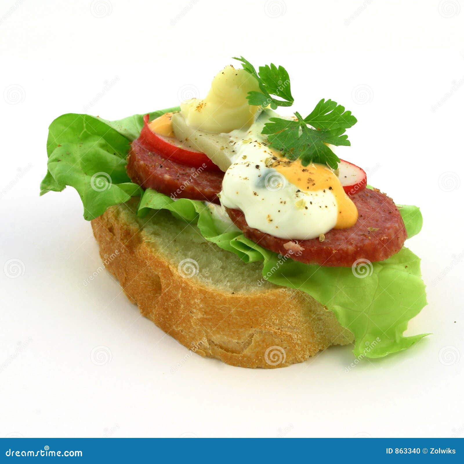 Fresh sandwich stock photo. Image of culinary, mayonnaise - 863340