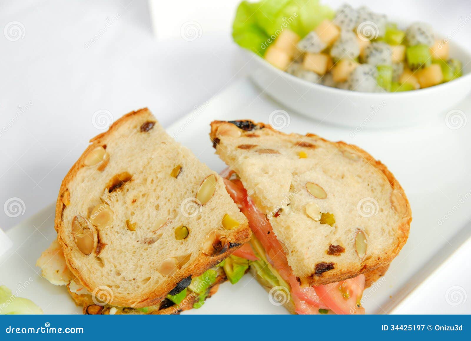 Fresh sandwich stock image. Image of bread, lunch, baked - 34425197