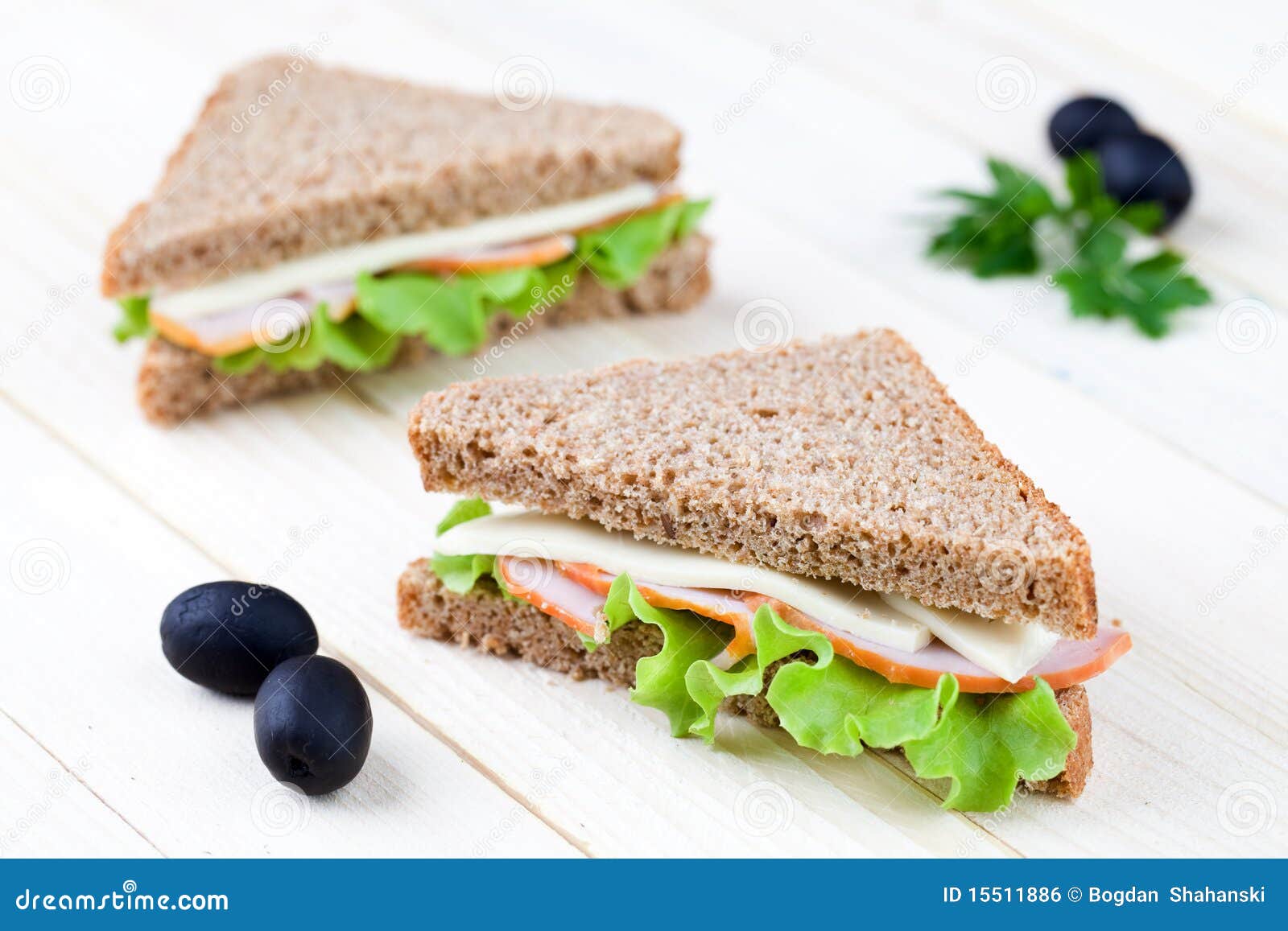 Fresh sandwiches stock photo. Image of breakfast, delicious - 15511886