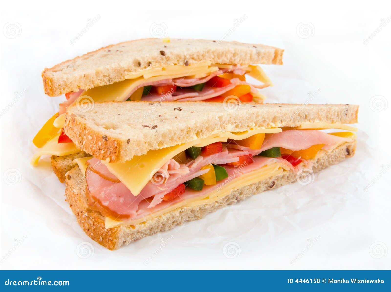 Fresh Sandwitch stock photo. Image of slice, loaf, brunch - 4446158