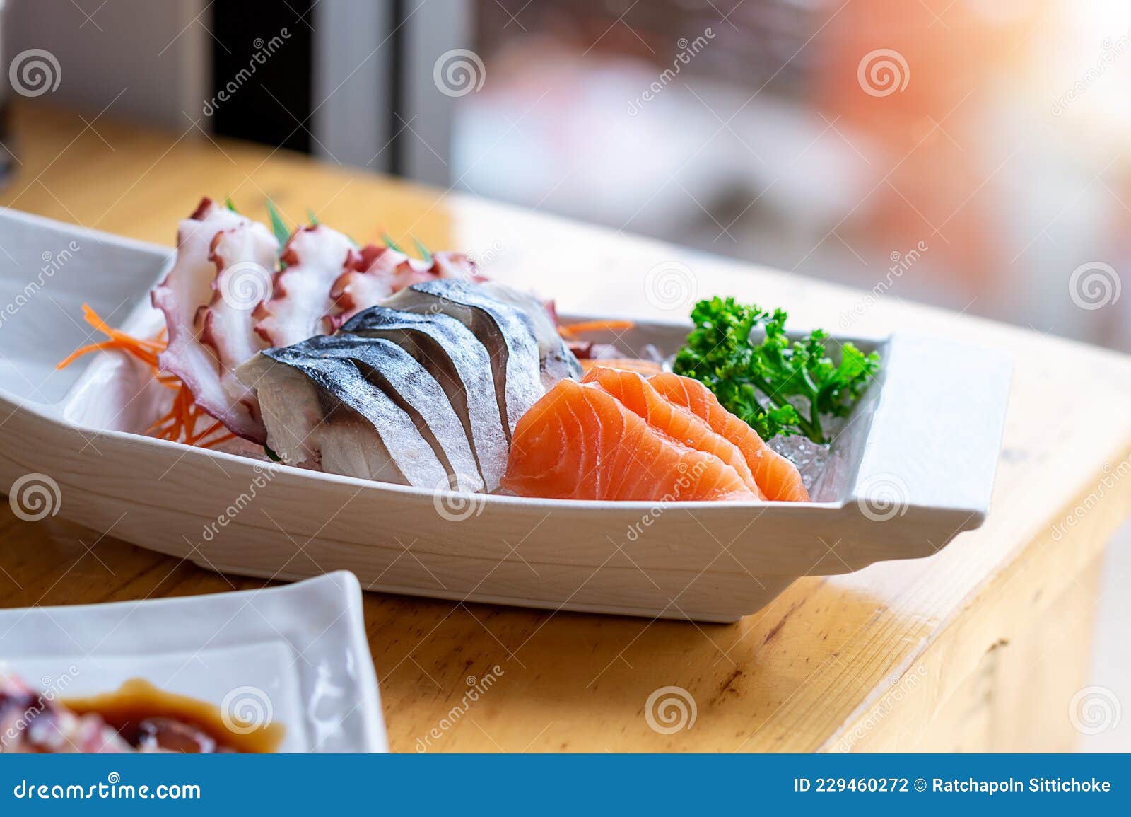 Fresh sashimi combo stock photo. Image of cold, diet - 229460272